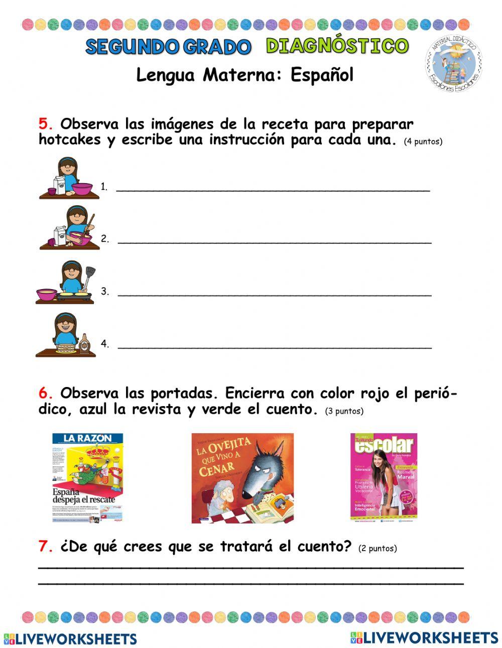Diagnostico de grupo Omar cuevas worksheet | Live Worksheets