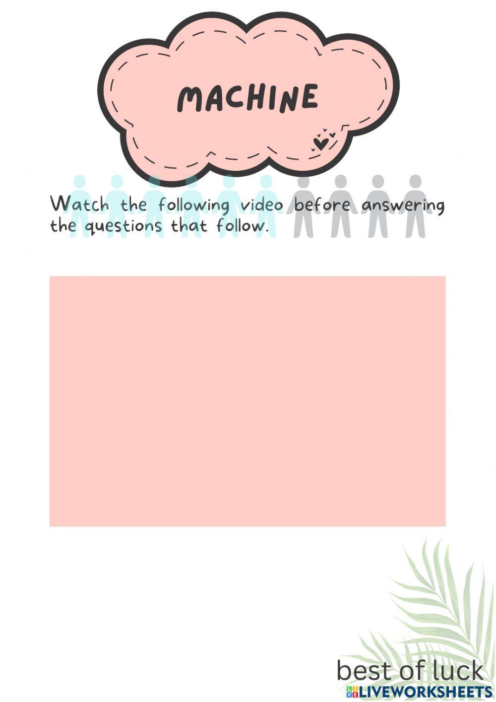 Machinary worksheet | Live Worksheets