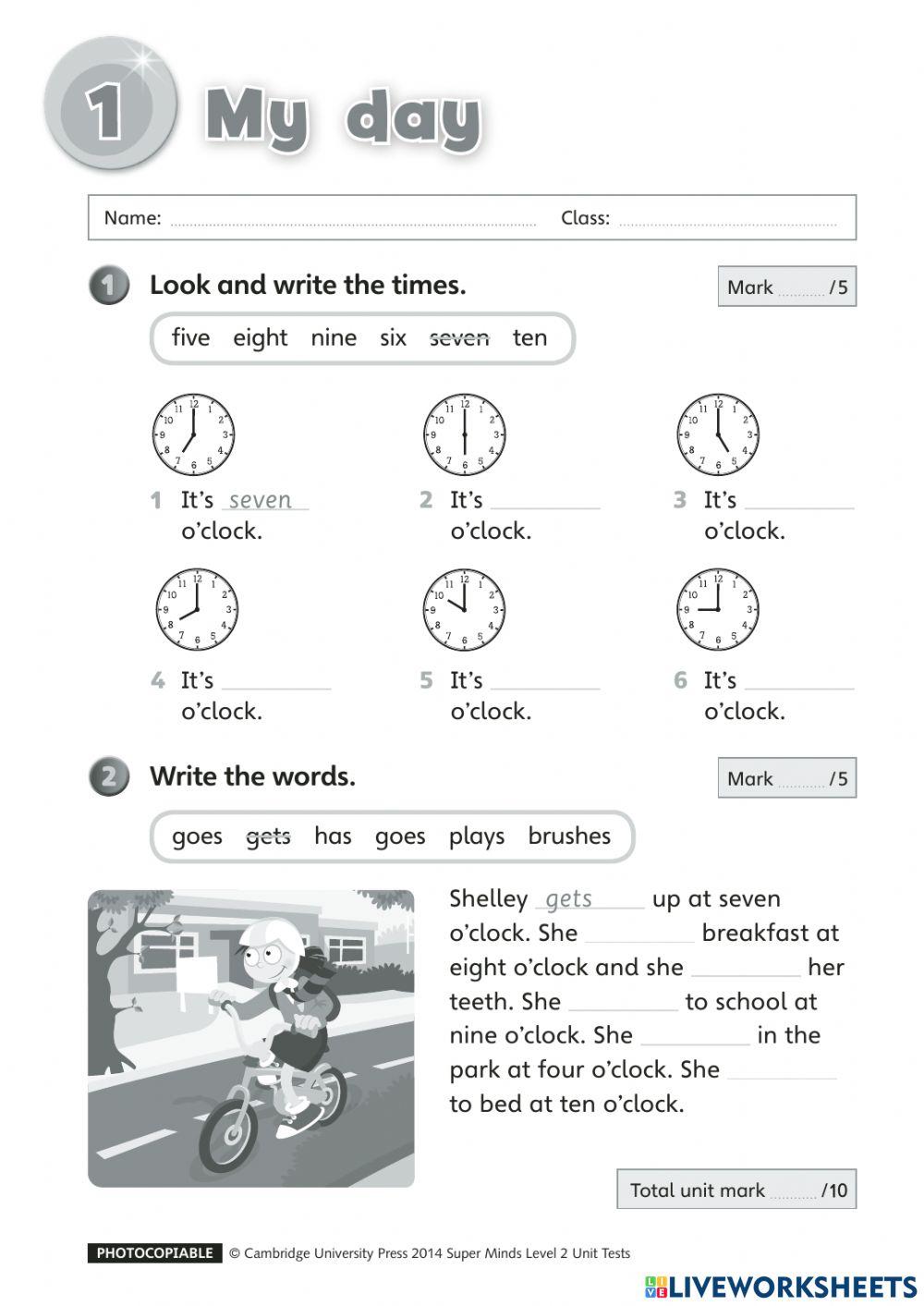 Super minds 2 u… | Free Interactive Worksheets | 6908897