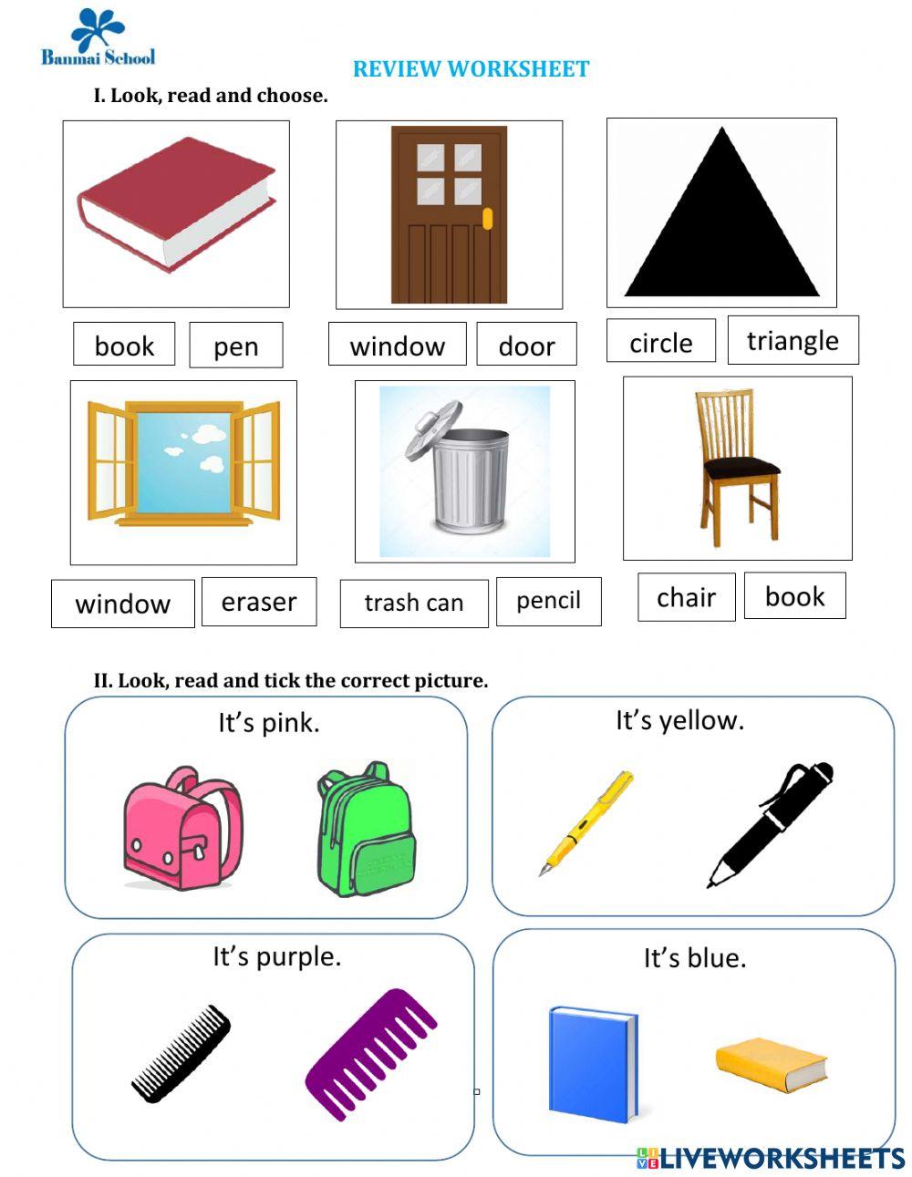 Review online exercise for 1 | Live Worksheets