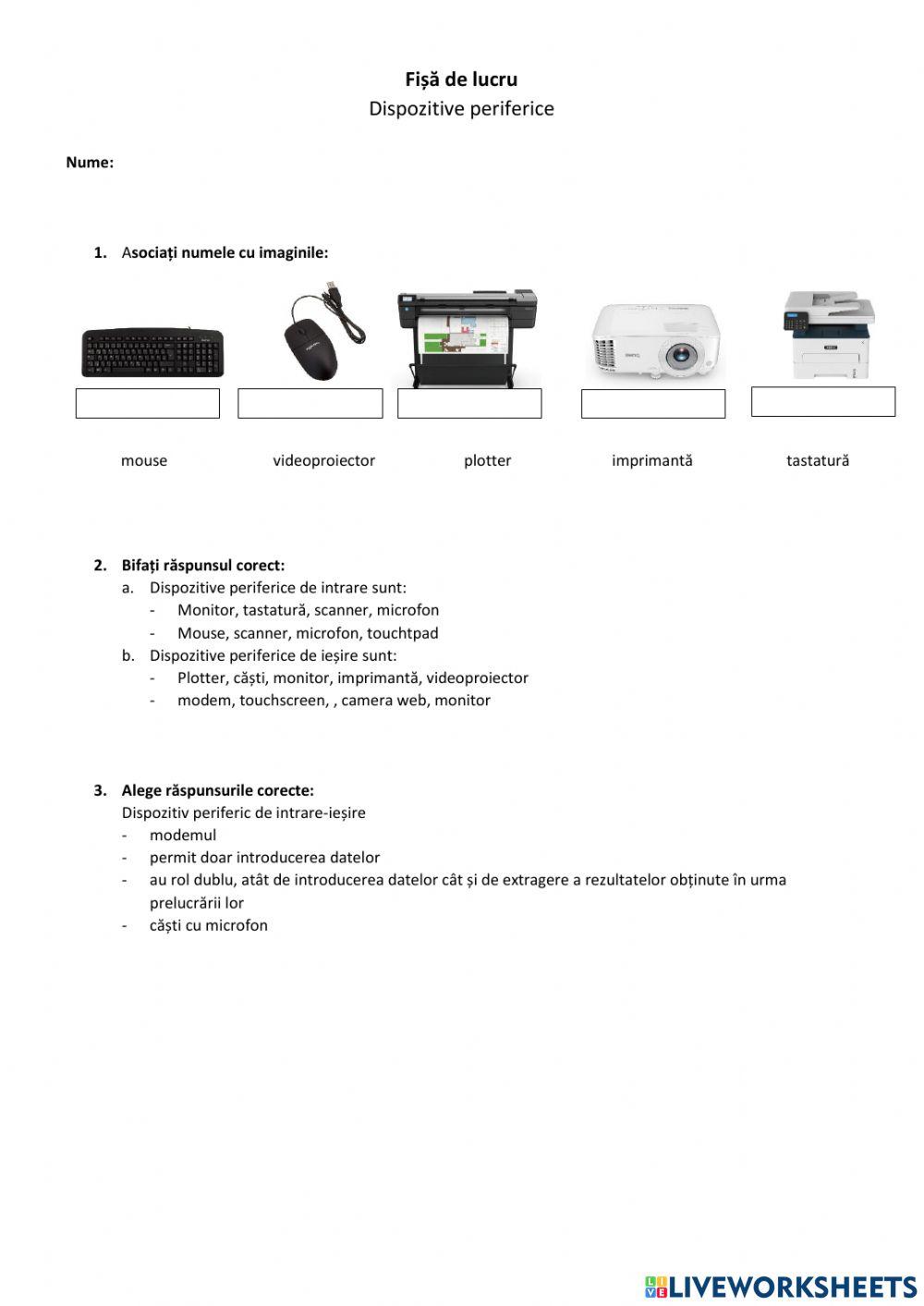 Dispozitive periferice 2418 | Bianca Crisnic | Live