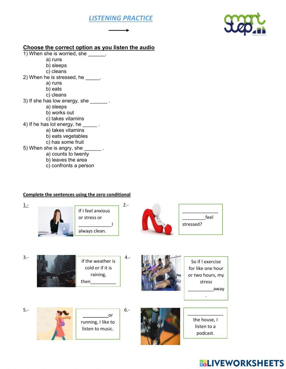 listening practice B1 zero conditional 4067795