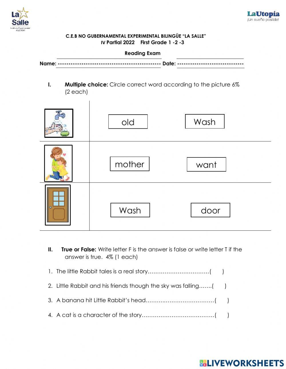 ExaM online exercise for PRIMERO | Live Worksheets