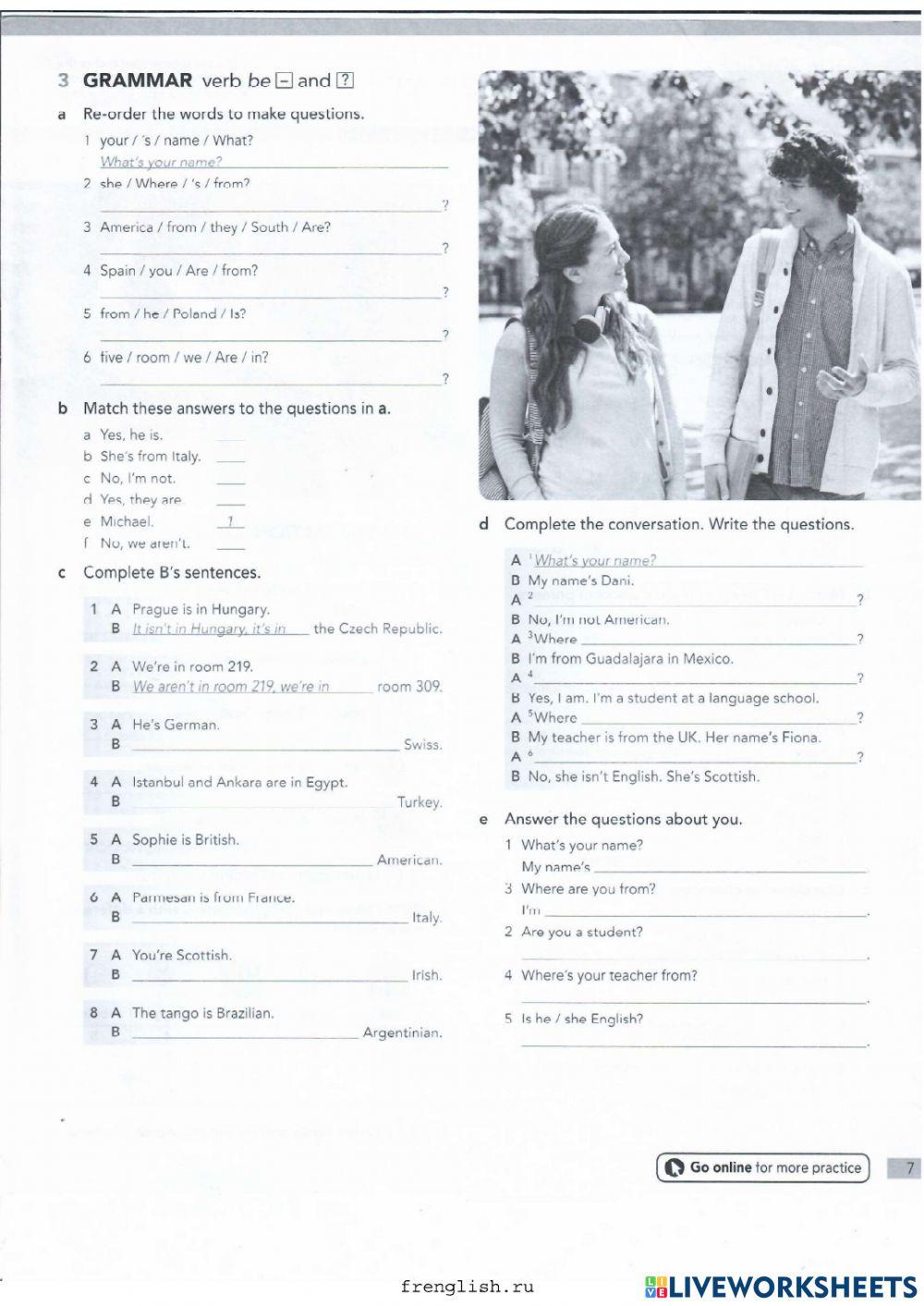 EF - Elementary 1B worksheet | Live Worksheets