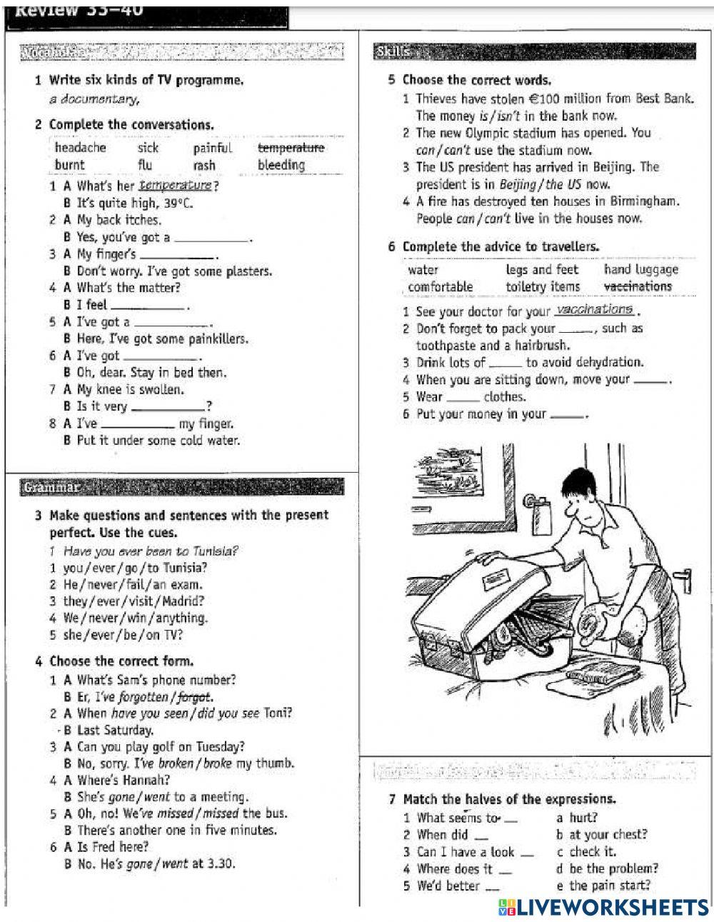 Test adults ii worksheet | Live Worksheets