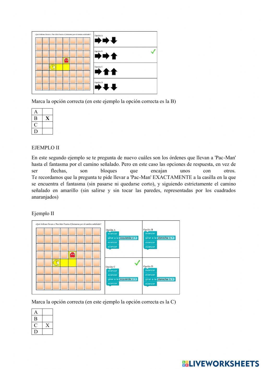 Test del pensamiento computacional 2878917 | Jose