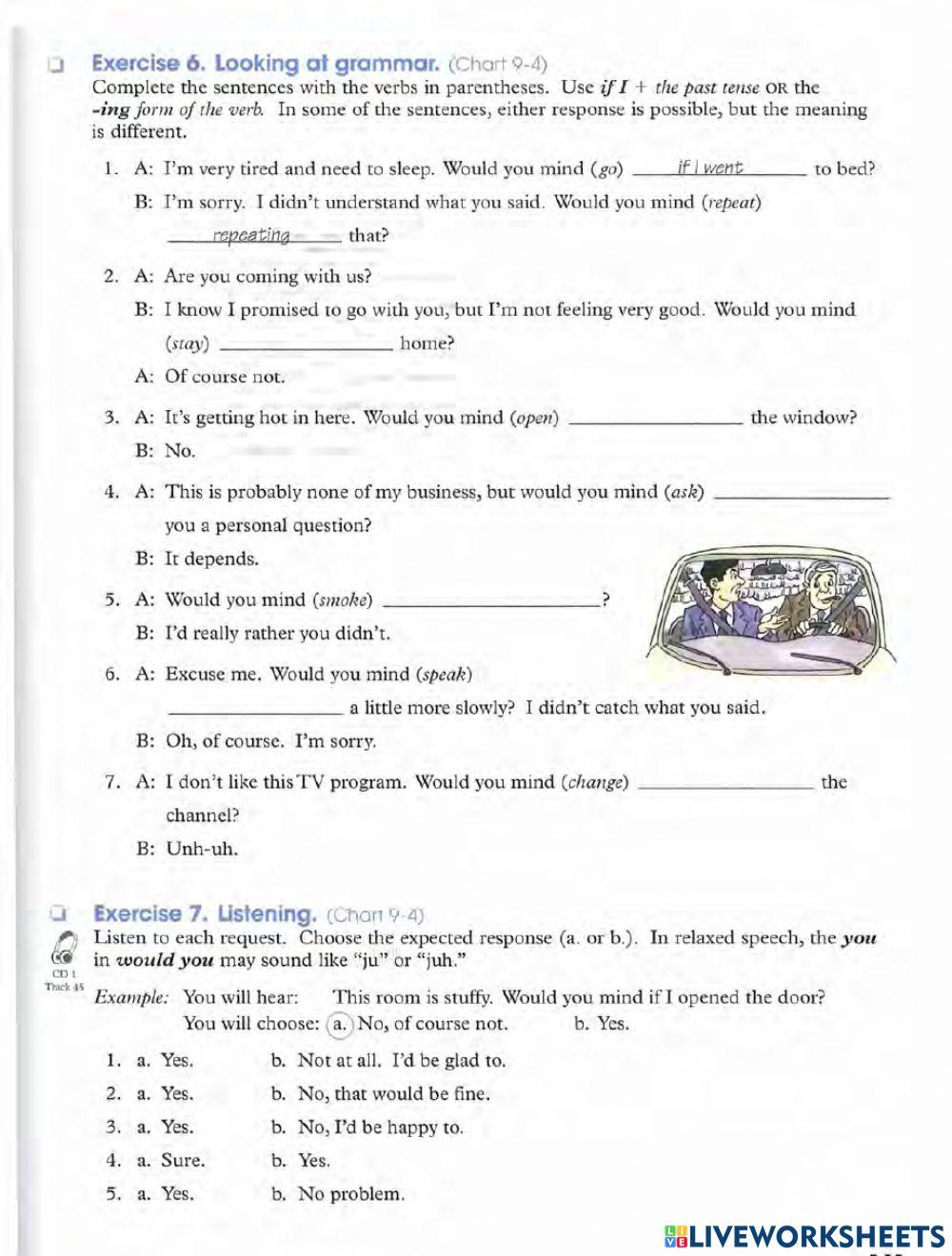 Modals introduction- Polite request online exercise for | Live Worksheets