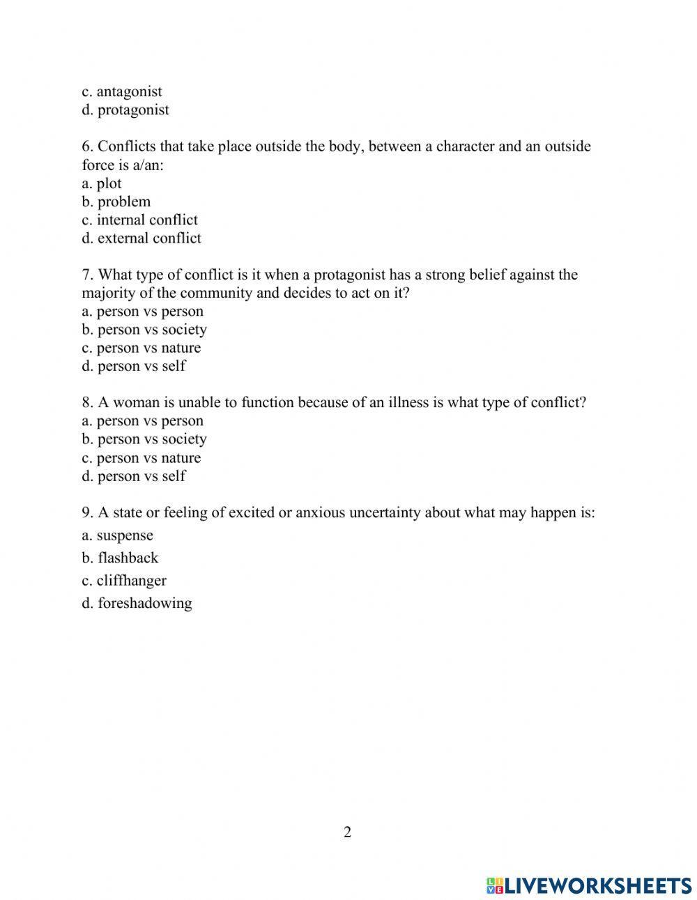 2191392 Literary Elements Mrsmalec LiveWorksheets 2191392-literary-elements-mrsmalec-liveworksheets