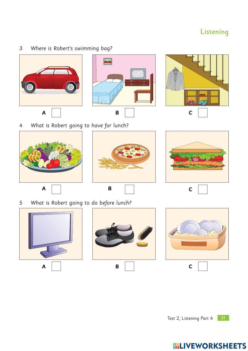 FLYERS PLUS - TEST 2 - LISTENING - PART 4,5 5363643