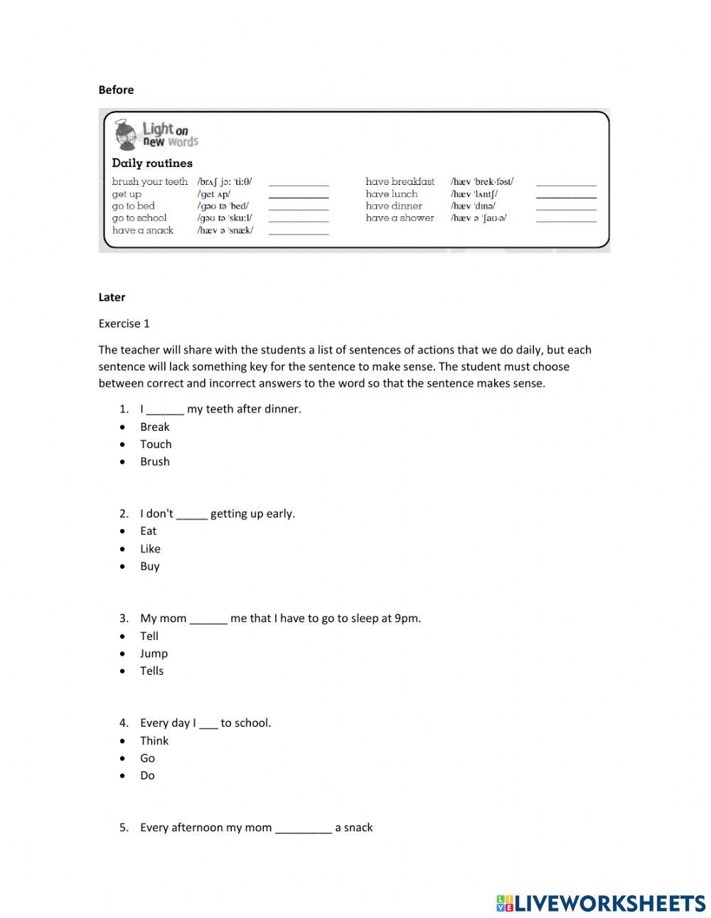 Task 2 2191684 | dany17r | Live Worksheets
