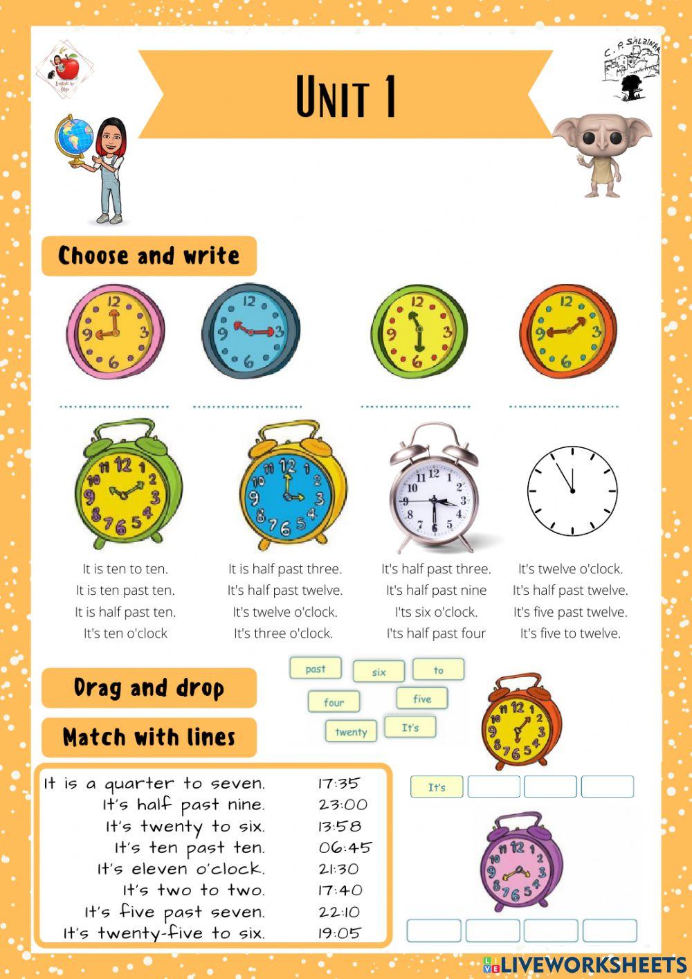 5th grade. Unit 1. Sheet 7. Richmond 2192021 | Olga Maria