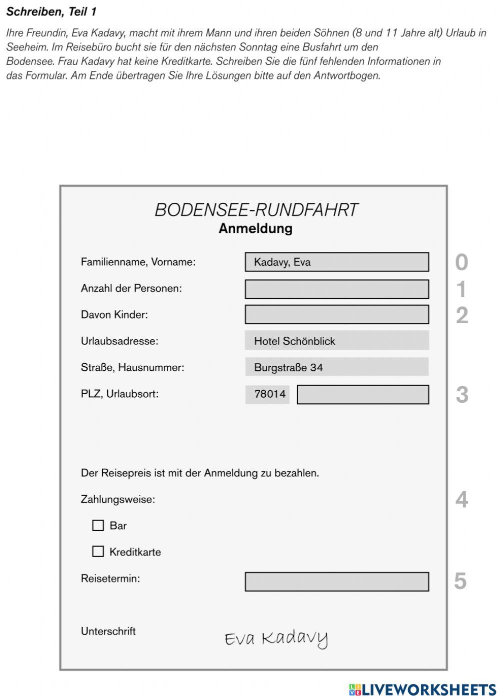 Detert worksheet | Live Worksheets