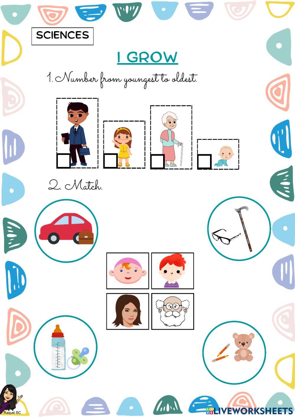I grow | Free Interactive Worksheets | 2192462