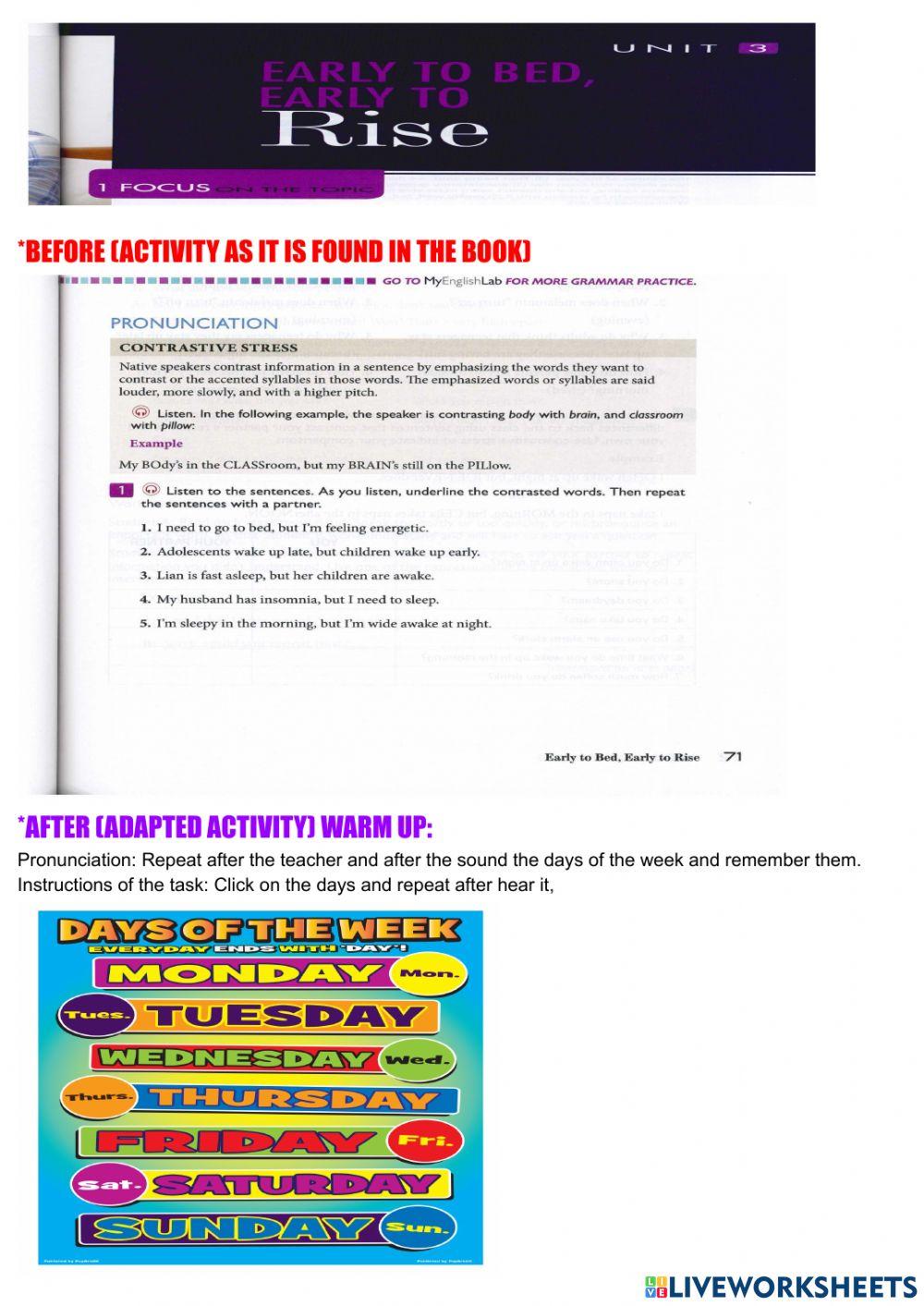 Live Worksheet Adaptations 2840 | Josuecalderon685