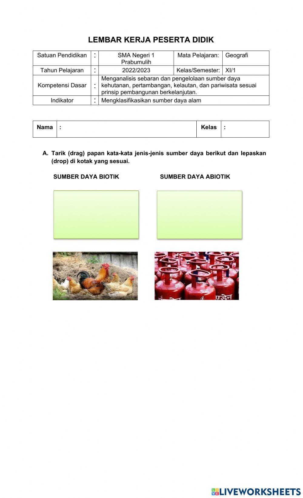 KUIS LATIHAN SDA | Free Interactive Worksheets | 2465589