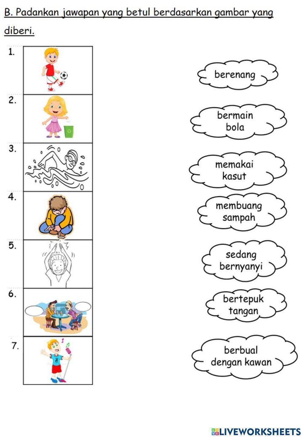 Y1 bm kata kerj… | Free Interactive Worksheets | 2192845