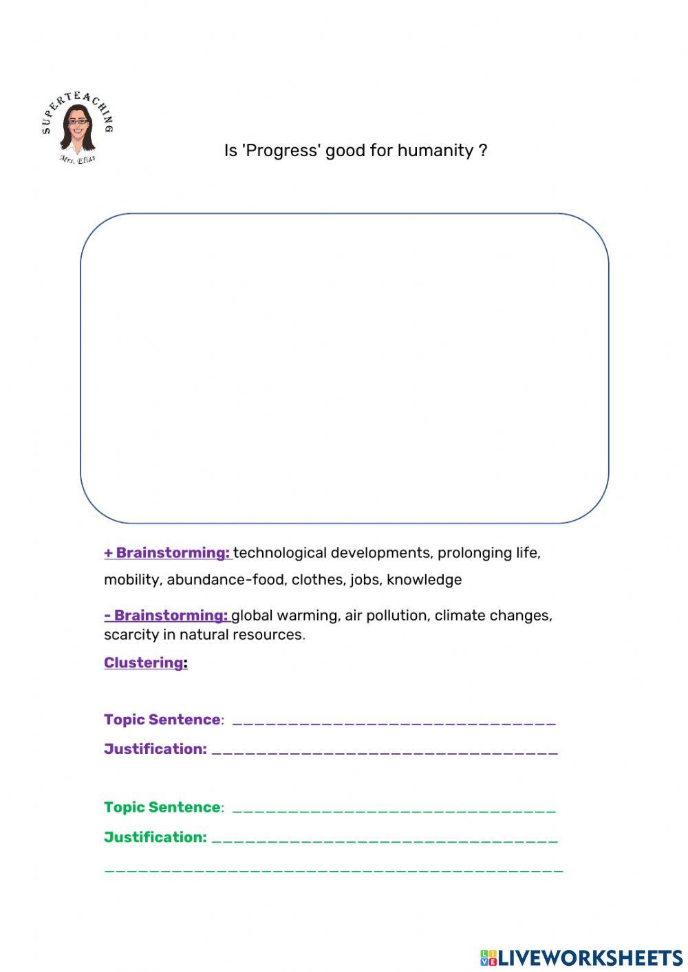 Writing an argument worksheet | Live Worksheets