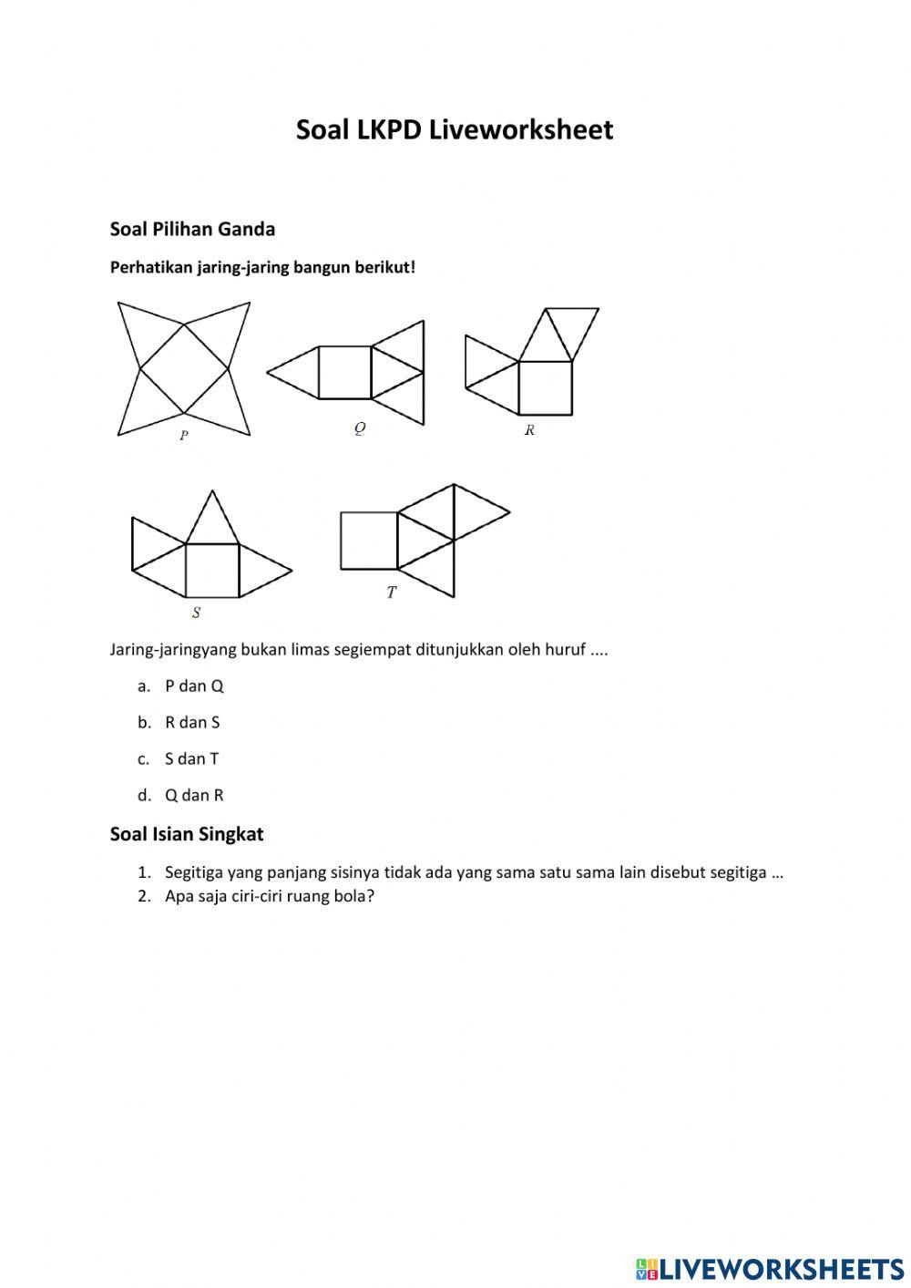 Lkpd online exercise for 5 | Live Worksheets