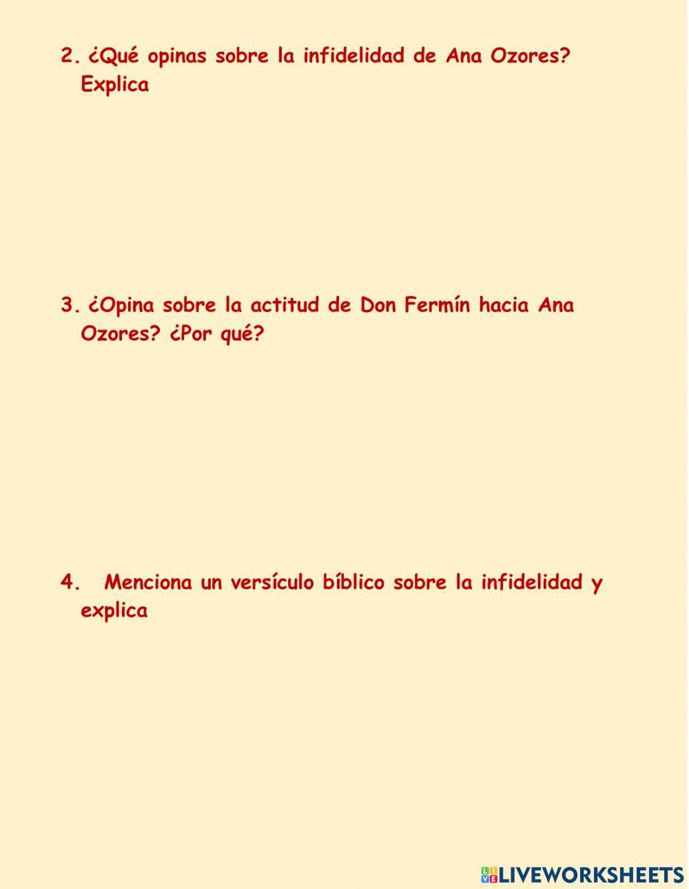 Comprensión de la regenta 2193984 | Vanesa Salas Palomino