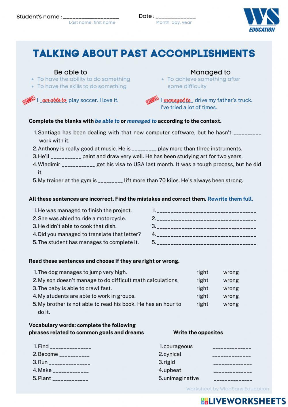 Talking about p… | Free Interactive Worksheets | 2163026