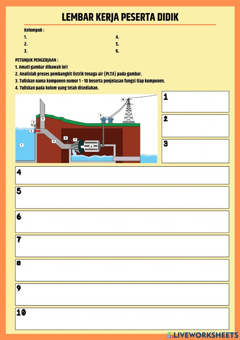 LKPD PLTA dan PLTM 2163113 | Indfah Setiyani | Live