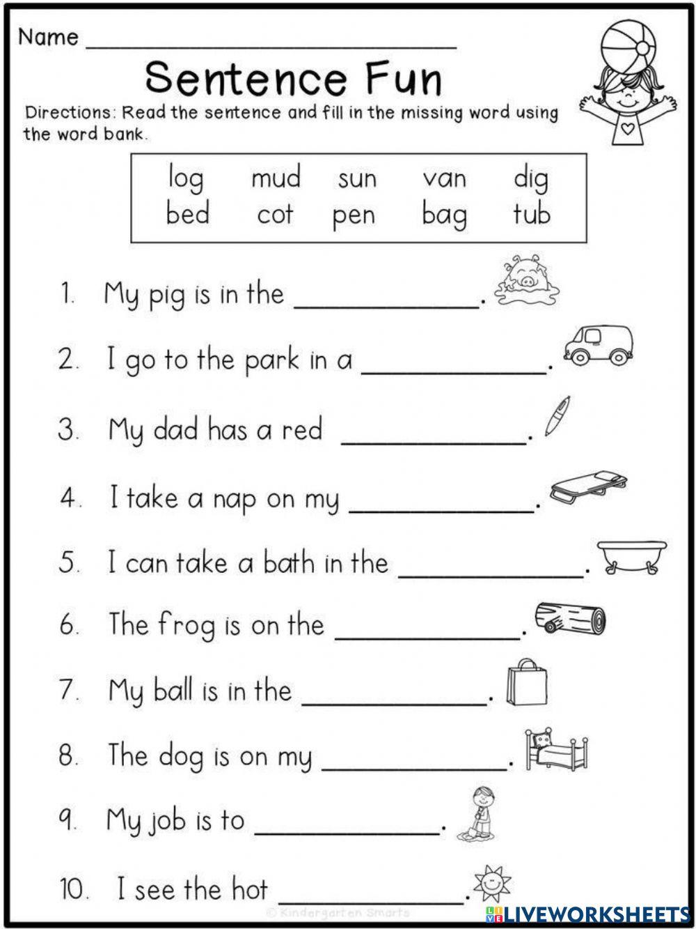 CVC Words Fun Worksheet Live Worksheets cvc-words-fun-worksheet-live-worksheets