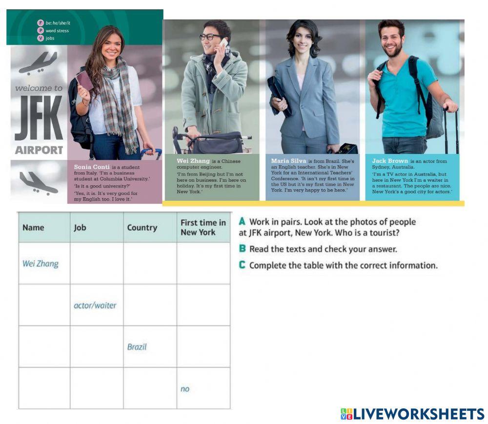 At the airport | Free Interactive Worksheets | 2163596