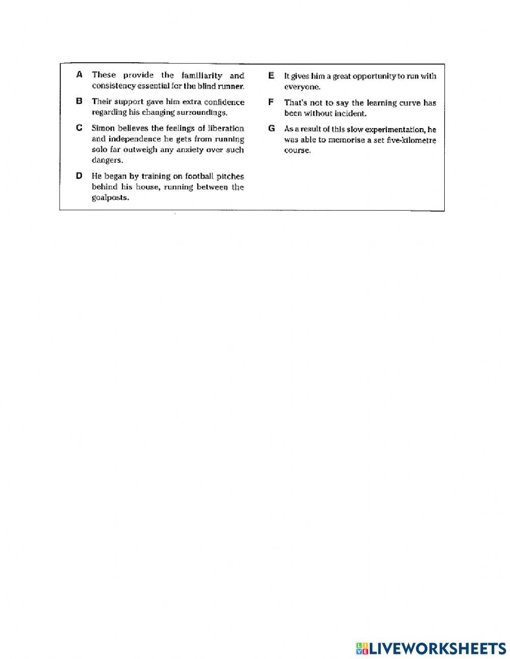 Reading UOE worksheet | Live Worksheets