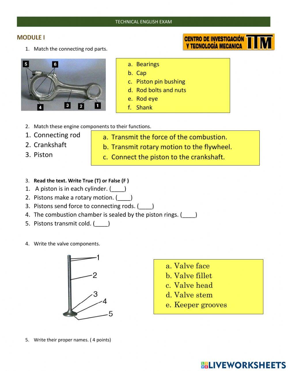 examen modulo I online exercise for | Live Worksheets