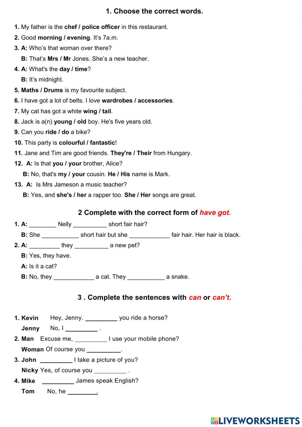 Module 1-2 2194538 | Victoria11151924 | LiveWorksheets