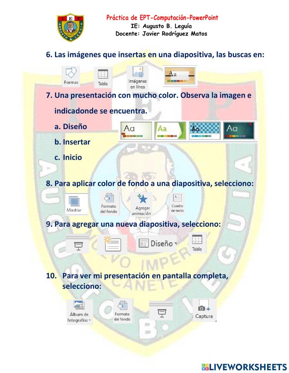 Pp interactive exercise | Live Worksheets