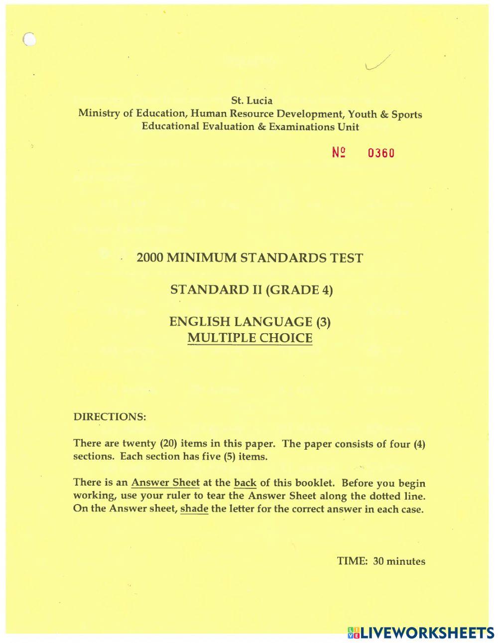 2000 English MS… | Free Interactive Worksheets | 4186567