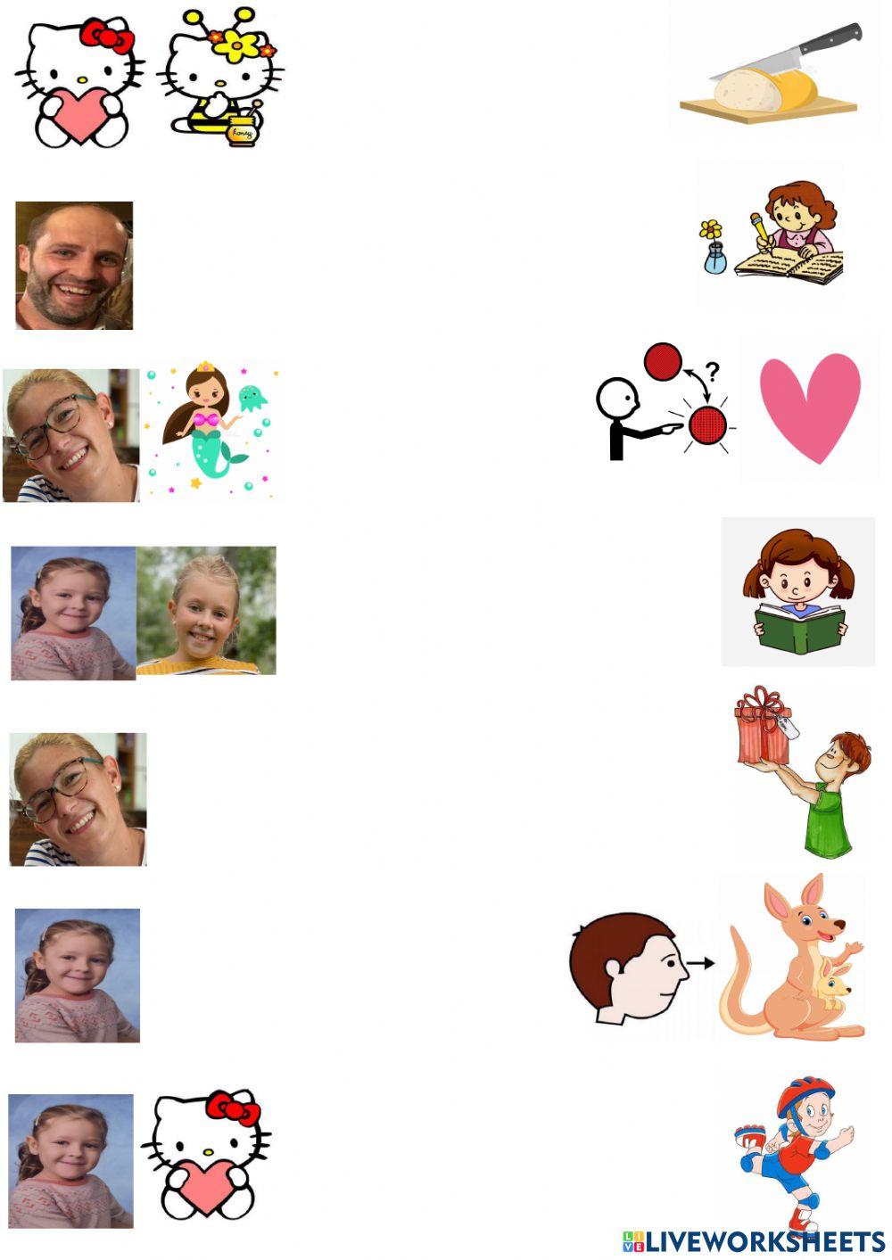 Combinar verbos y sujetos worksheet | Live Worksheets