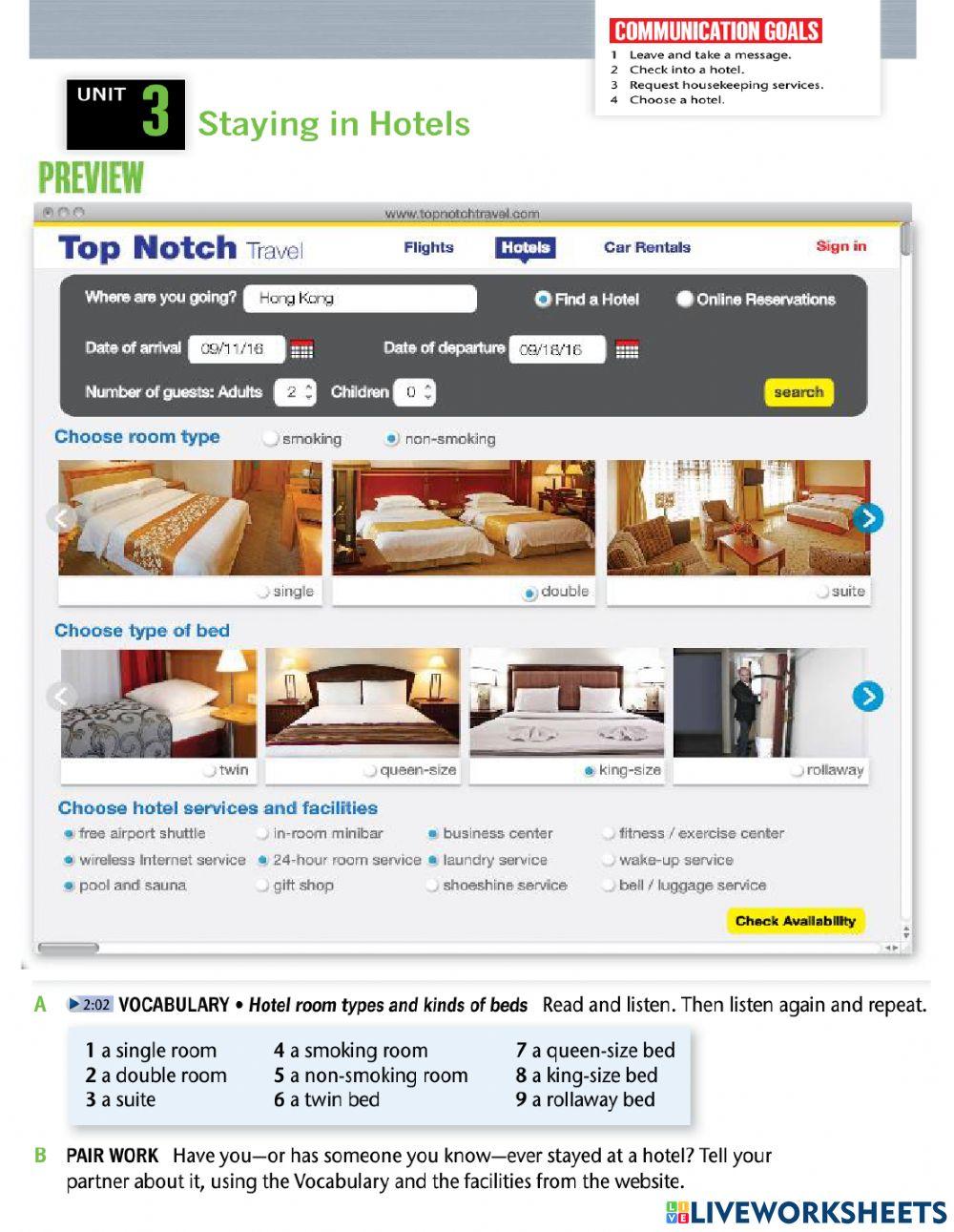 hotel 6910531 | Jhonny larrota | Live Worksheets