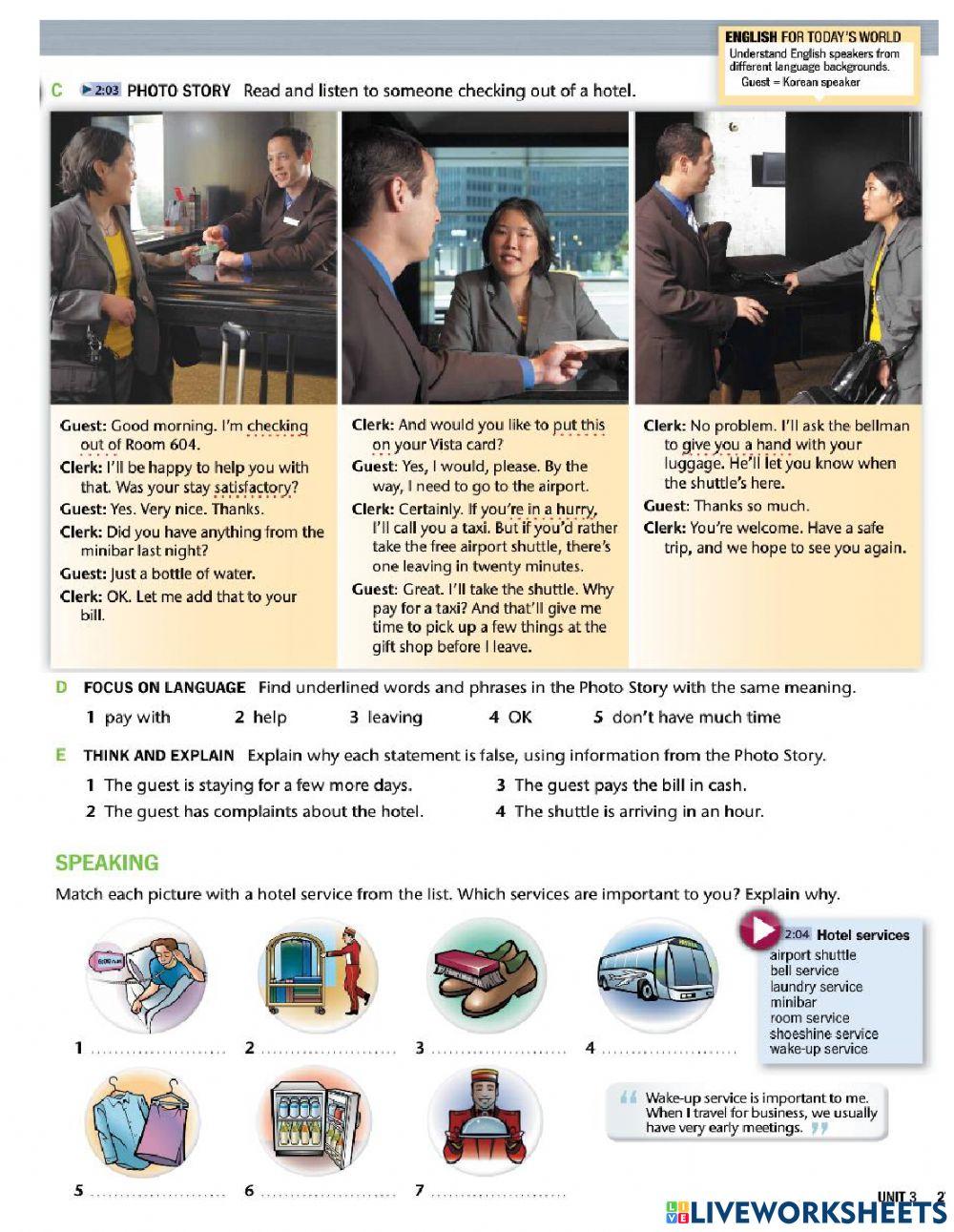 hotel 6910531 | Jhonny larrota | Live Worksheets