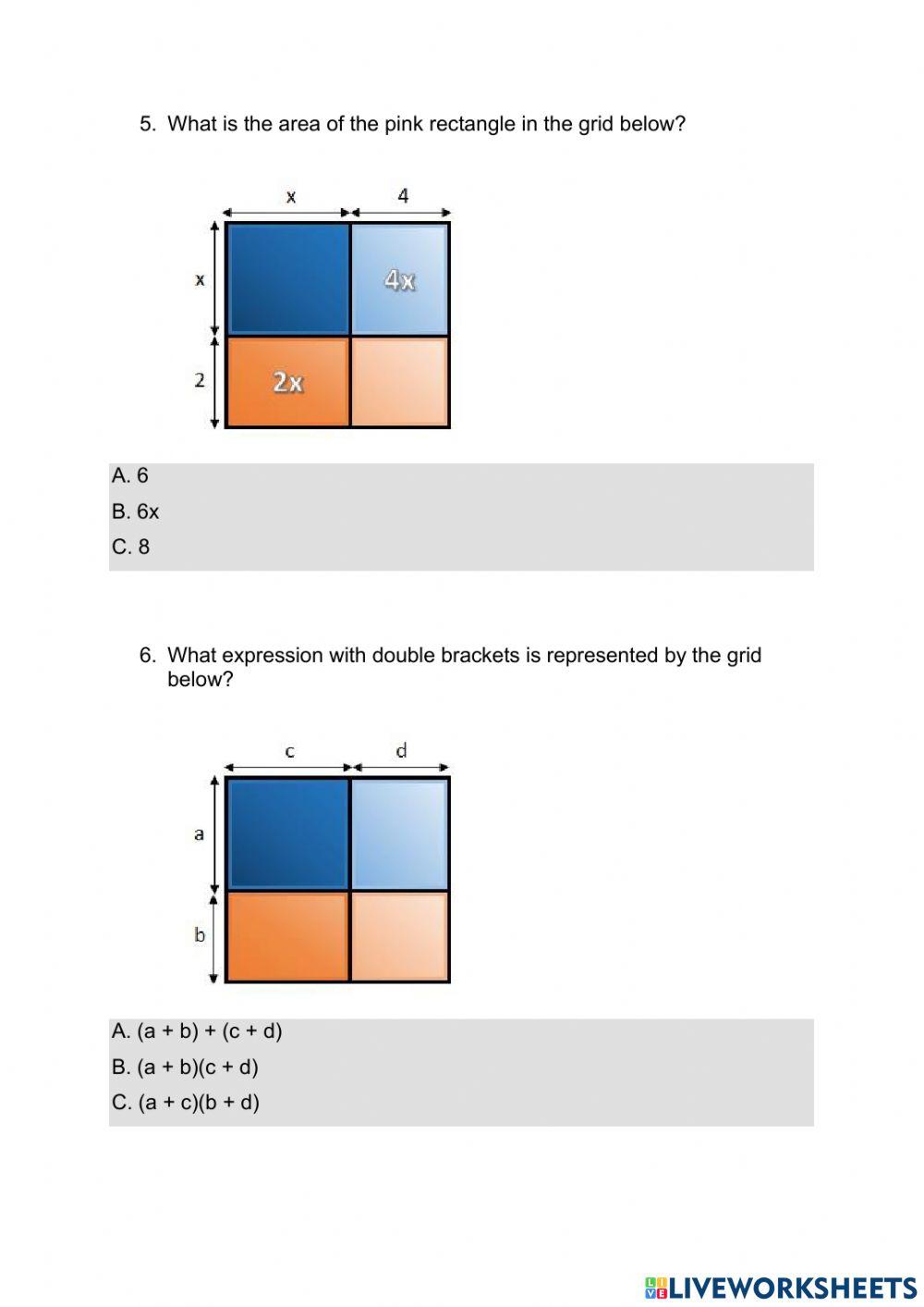 BASIC ALGEBRA: EXPANDING DOUBLE BRACKETS 3637276 | FATIN