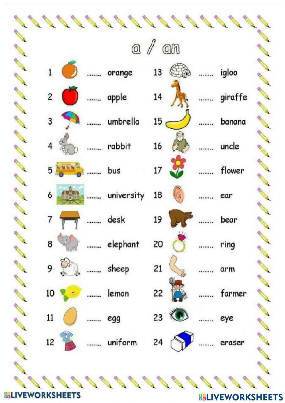 123 online exercise for | Live Worksheets