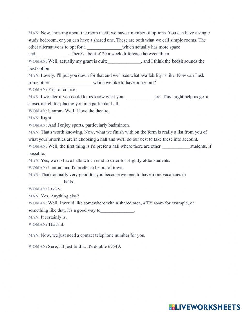 Cambridge 9 Listening Test 2 Section 1 Jessie cambridge-9-listening-test-2-section-1-jessie