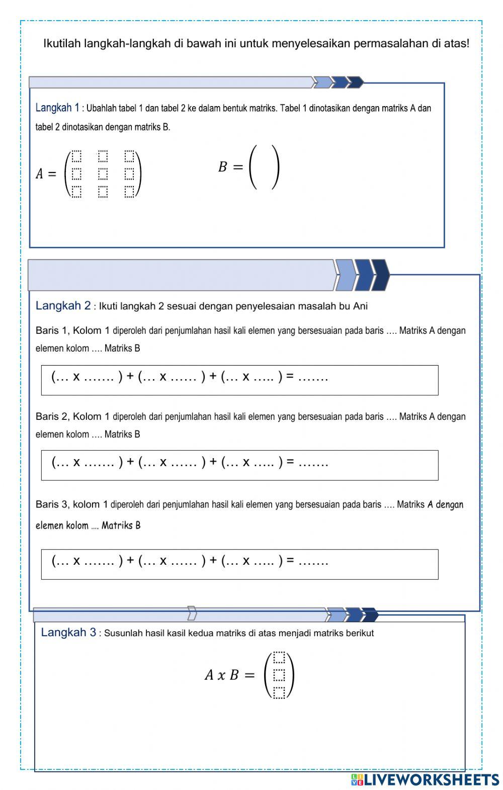 LKPD Perkalian … | Free Interactive Worksheets | 2165826