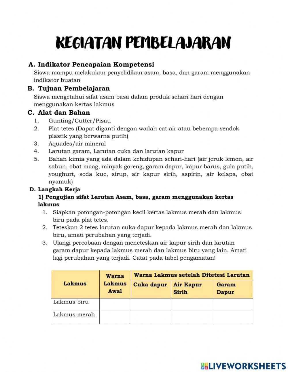 LKPD Asam dan Basa 2165998 | Niko Oktarian