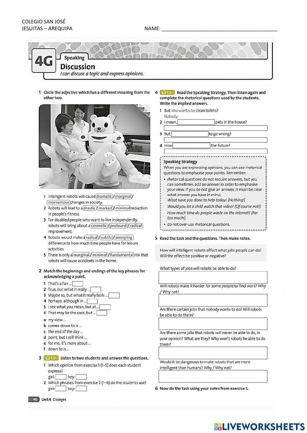 Discussion Exercise Live Worksheets discussion-exercise-live-worksheets