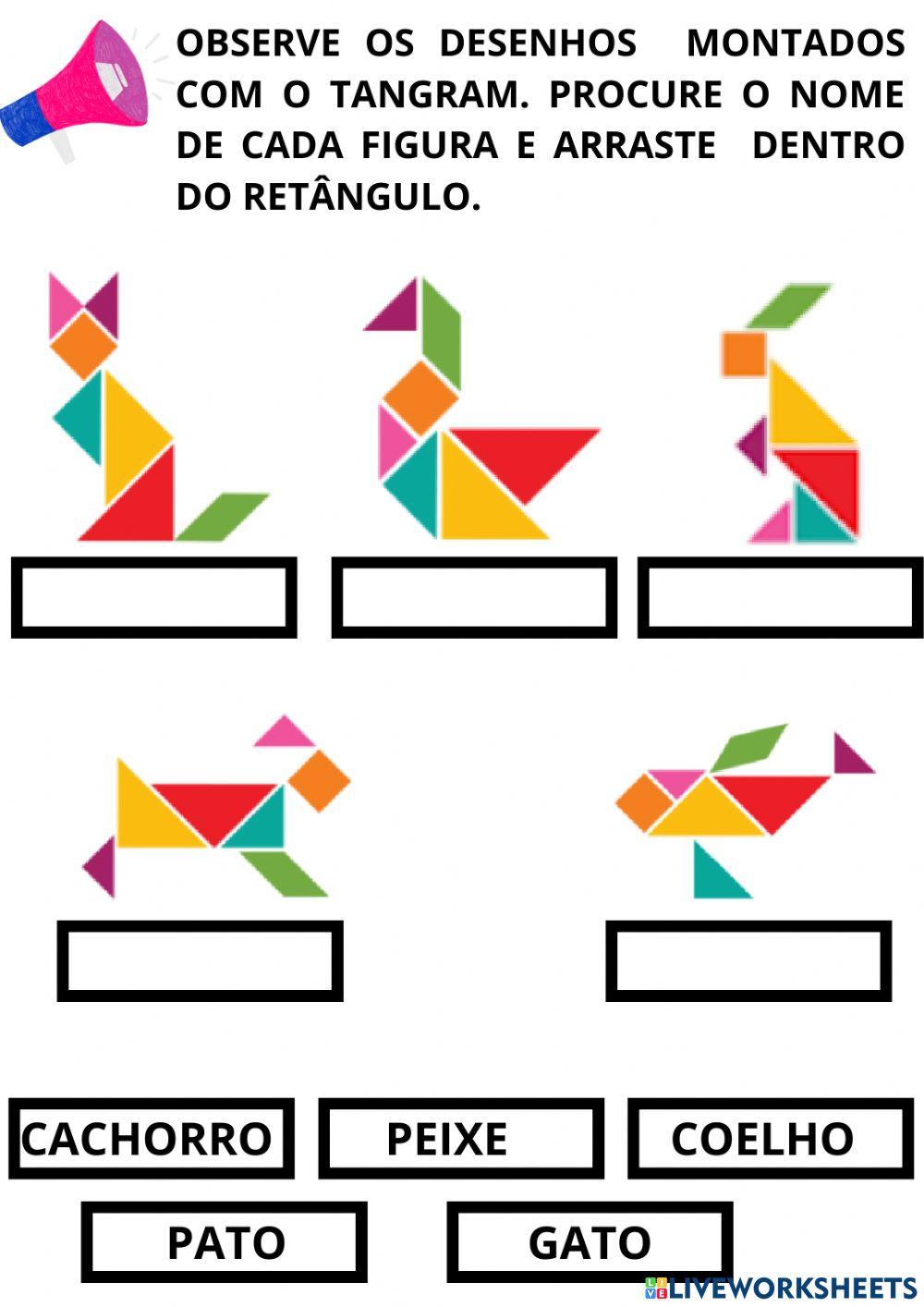 Tangram | Free Interactive Worksheets | 2167324