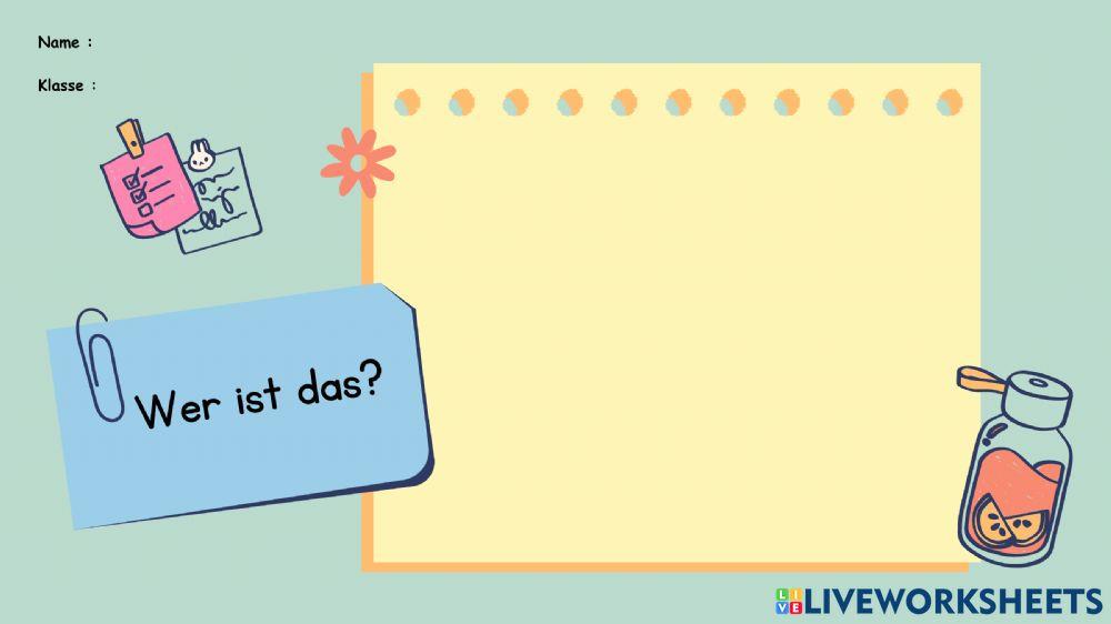 wer ist das? 0615 | SJ | Live Worksheets