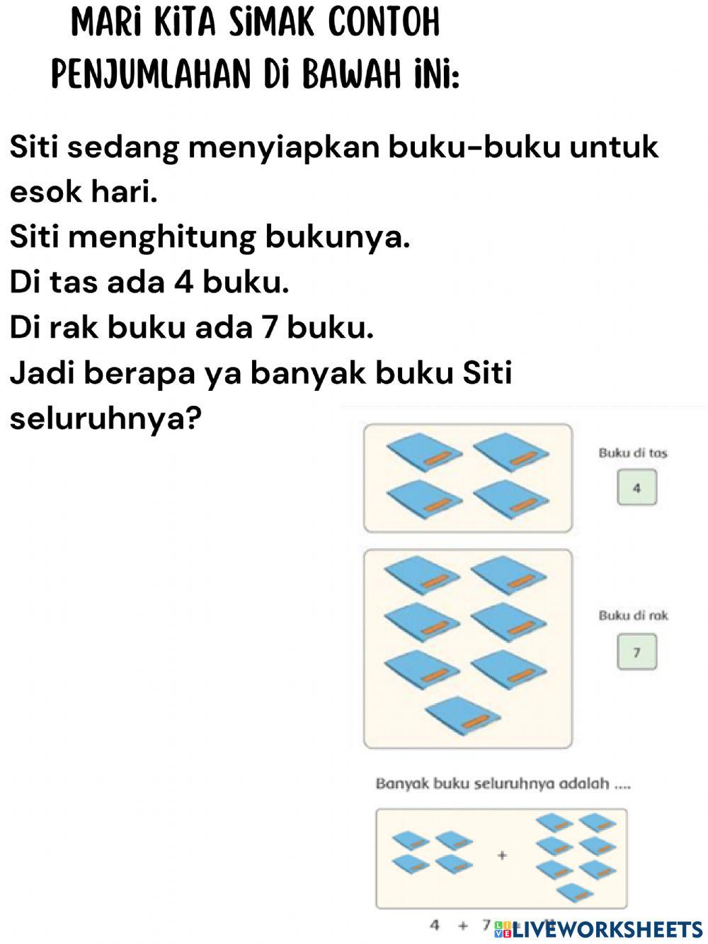 Mari Berhitung activity | Live Worksheets