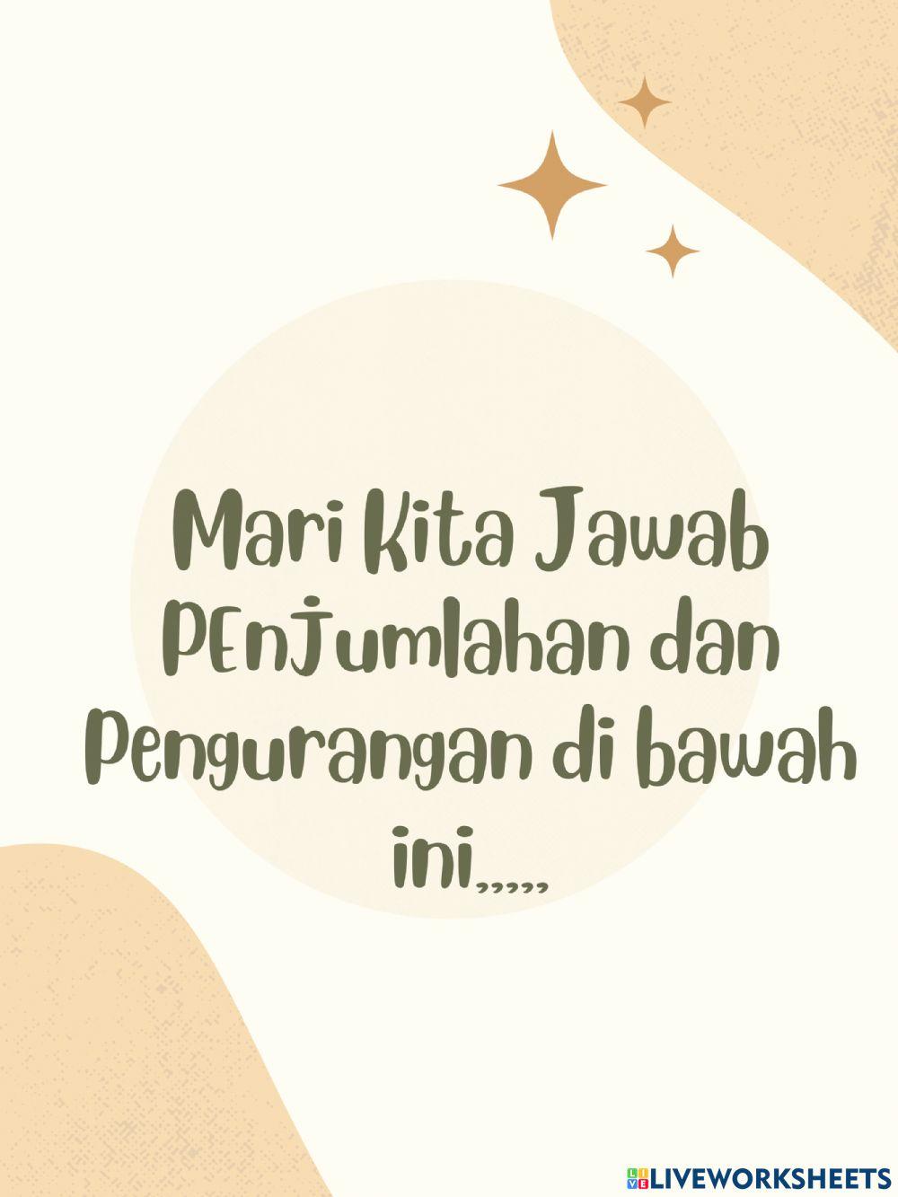 Mari Berhitung activity | Live Worksheets