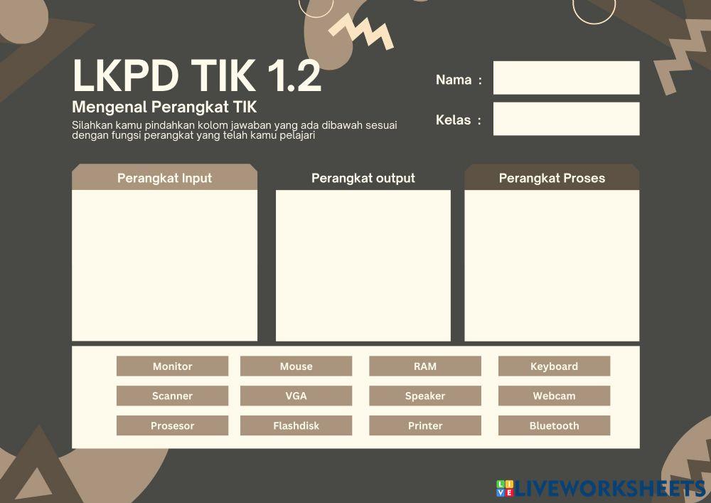 Mengenal Perangkat TIK worksheet | Live Worksheets