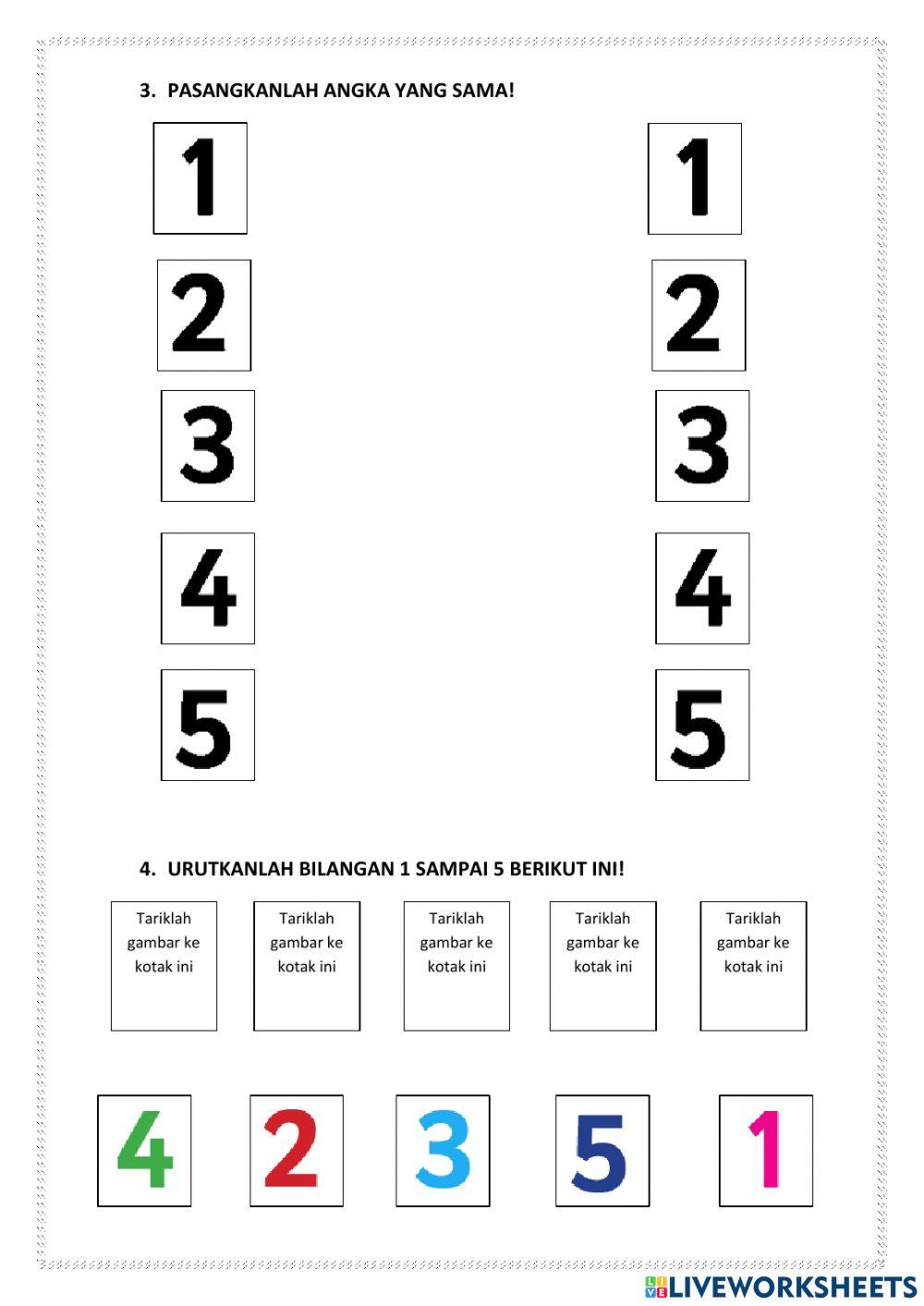 Mengenal bilangan online worksheet for IV SDLB C1 | Live Worksheets