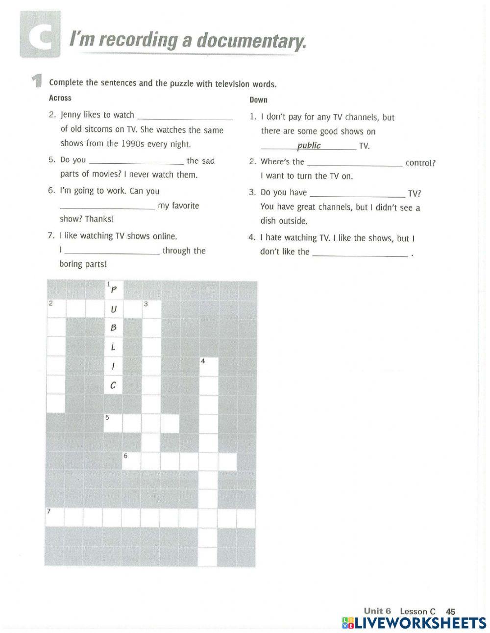 Mien Unit 6C exercise | Live Worksheets