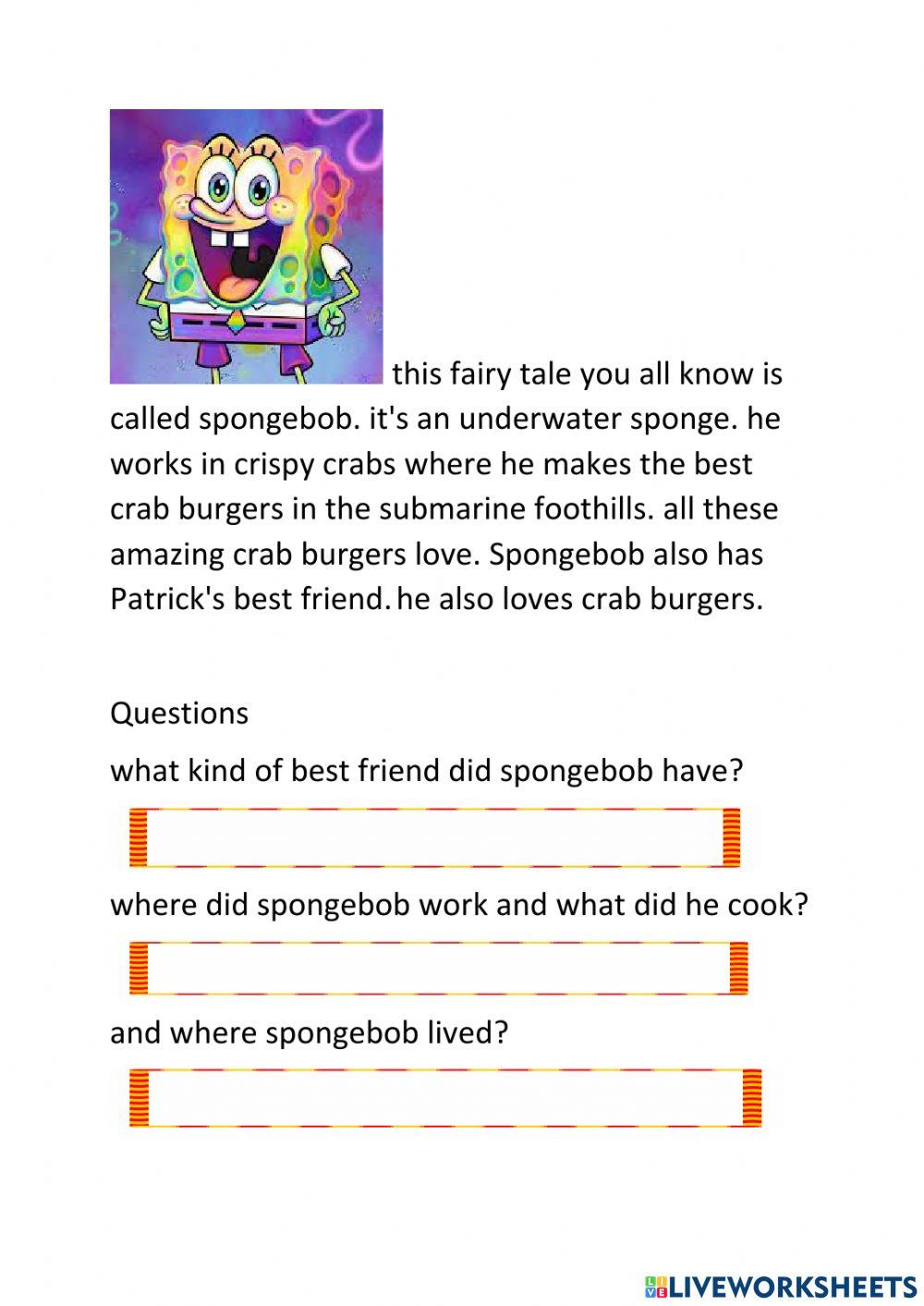 Searching for answers in the text worksheet | Live Worksheets