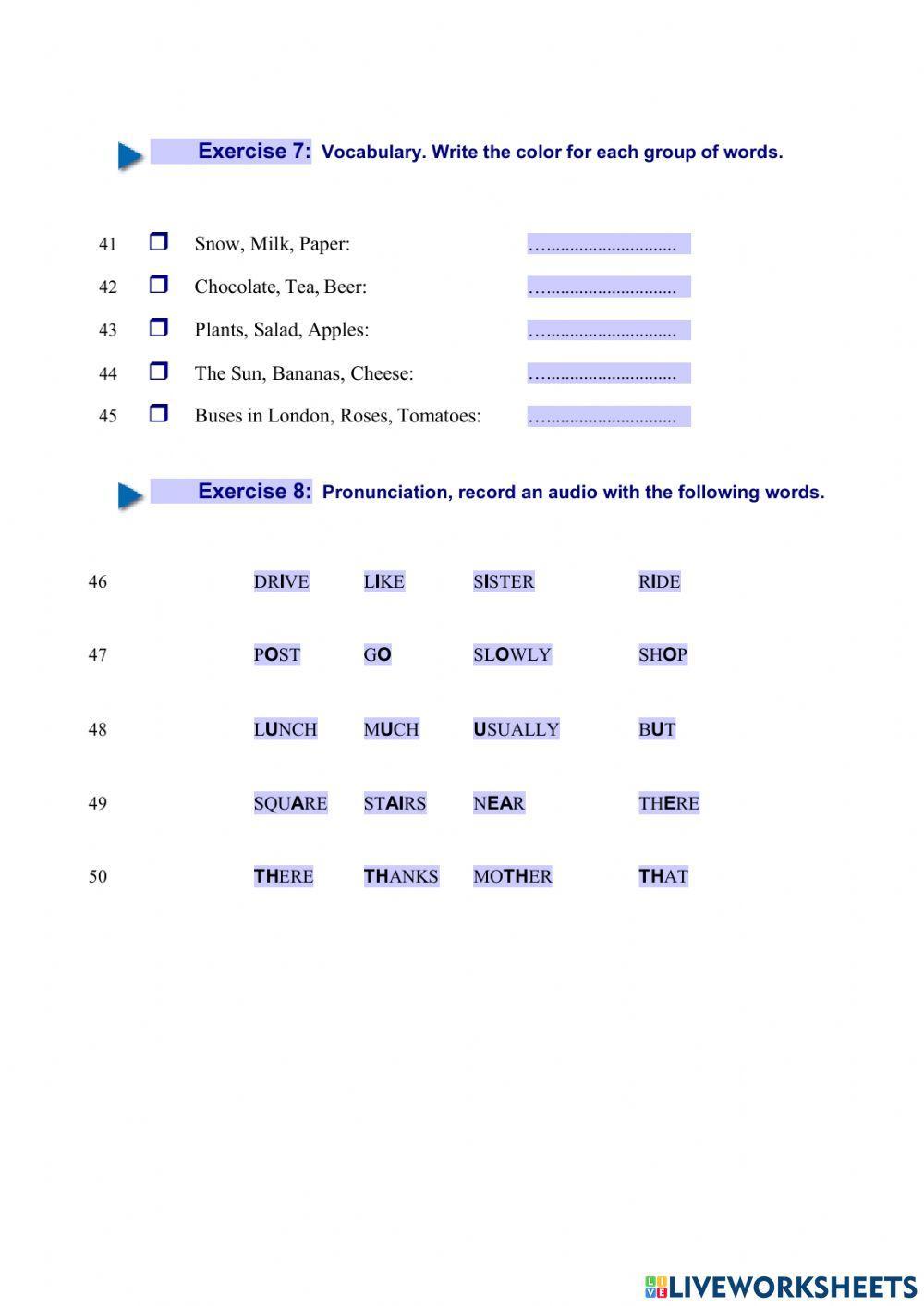 English grammar test interactive activity | Live Worksheets